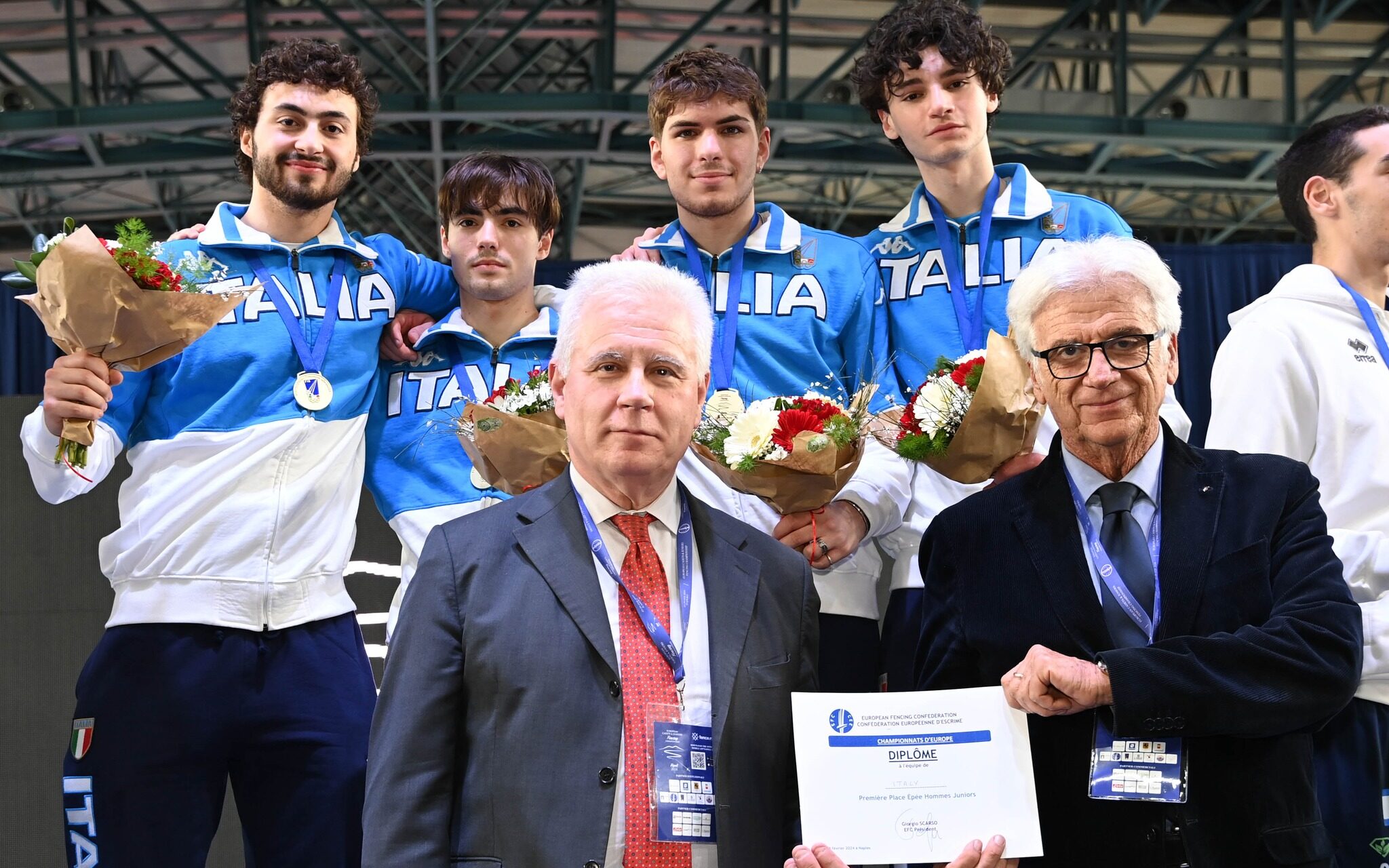 EUROPEI GIOVANILI NAPOLI 2024 – L’ITALIA DELLA SPADA MASCHILE UNDER 20 ...